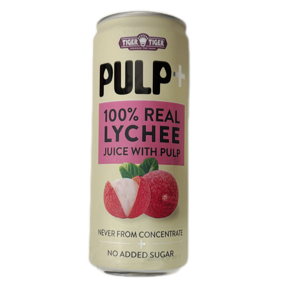 Tiger Tiger 100% Lychee Juice with Pulp 双虎牌100%荔枝果 – Tofu Mart Limited